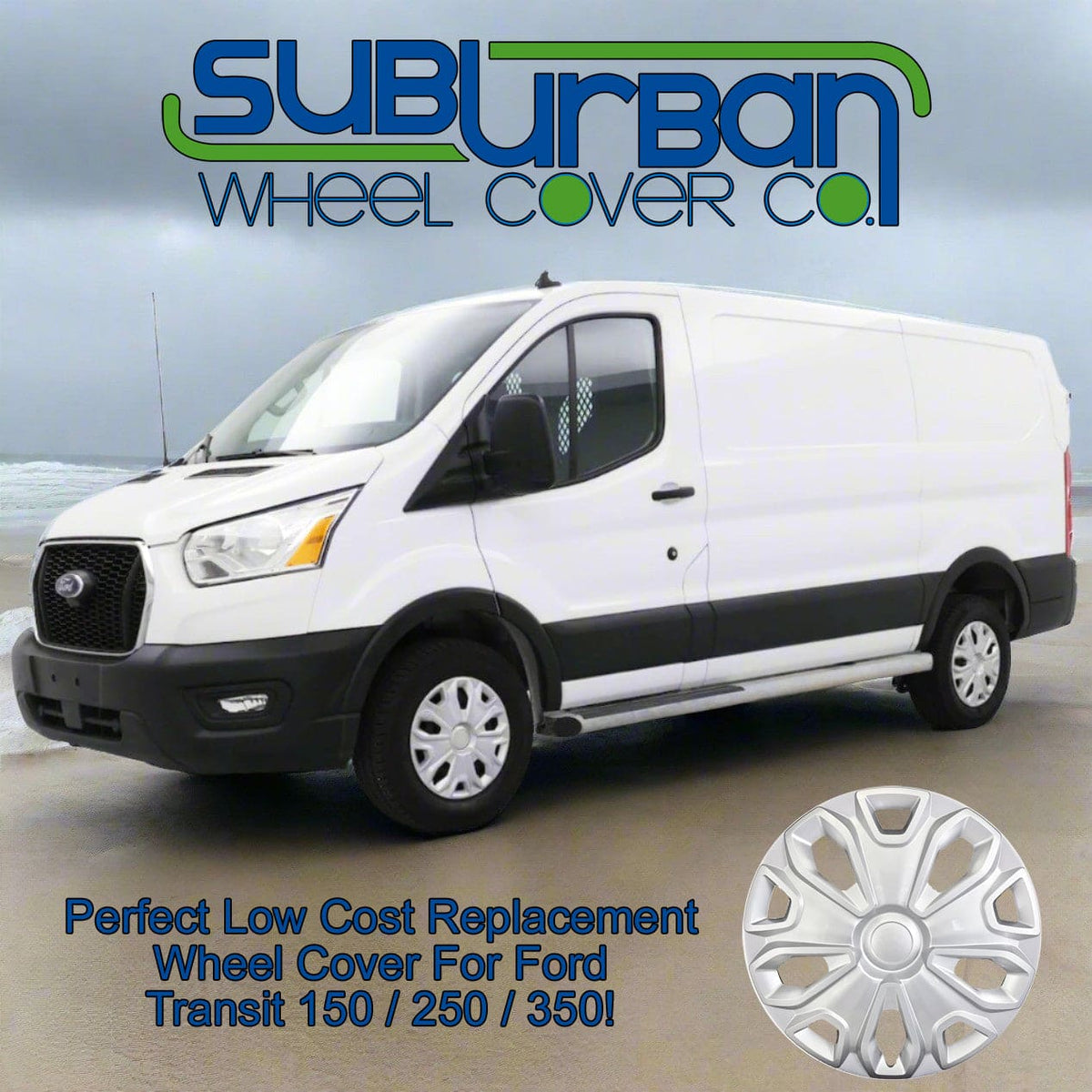 '15-26 Ford Transit Van Style 16" Replacement Hubcaps | 512-16S ...