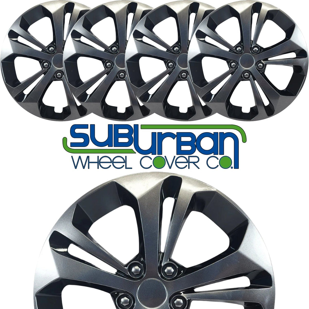 '24-25 Chevrolet Trax LS Style 17" Gunmetal Black Hubcaps | 564-17GB ...
