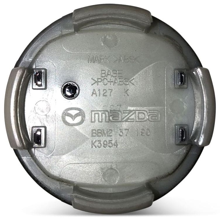 Mazda Aluminum Wheel Gloss Black Button Center Cap | BBM237190-BLK ...