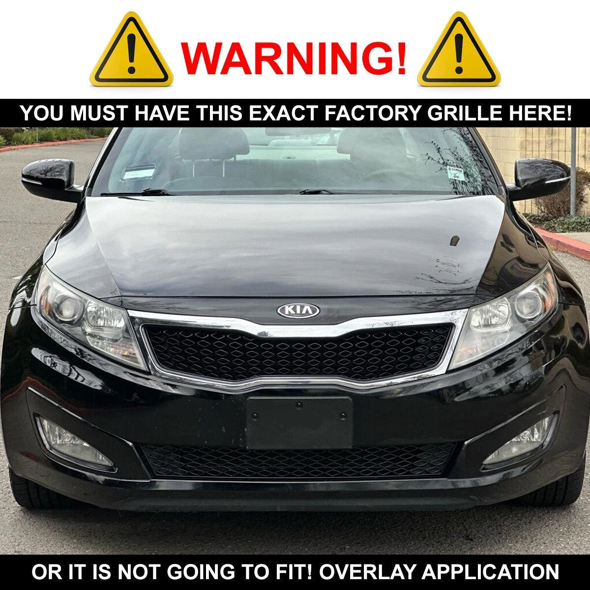 2011-2013 Kia Optima EX / LX Chrome Grille Insert / Overlay | GI/112T ...