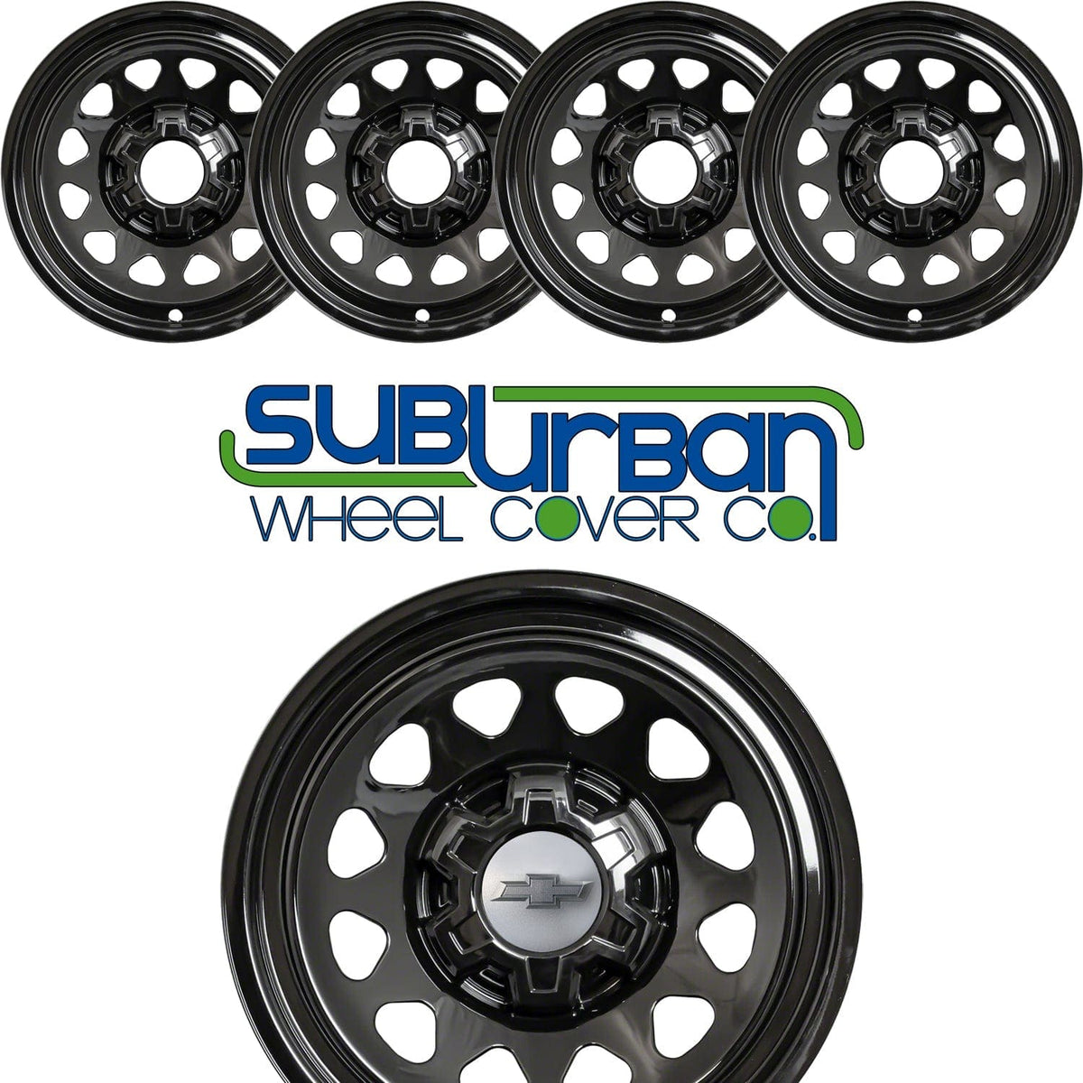 '23-24 Chevrolet Colorado WT 17" Gloss Black Wheel Skins | IMP-100BLK ...