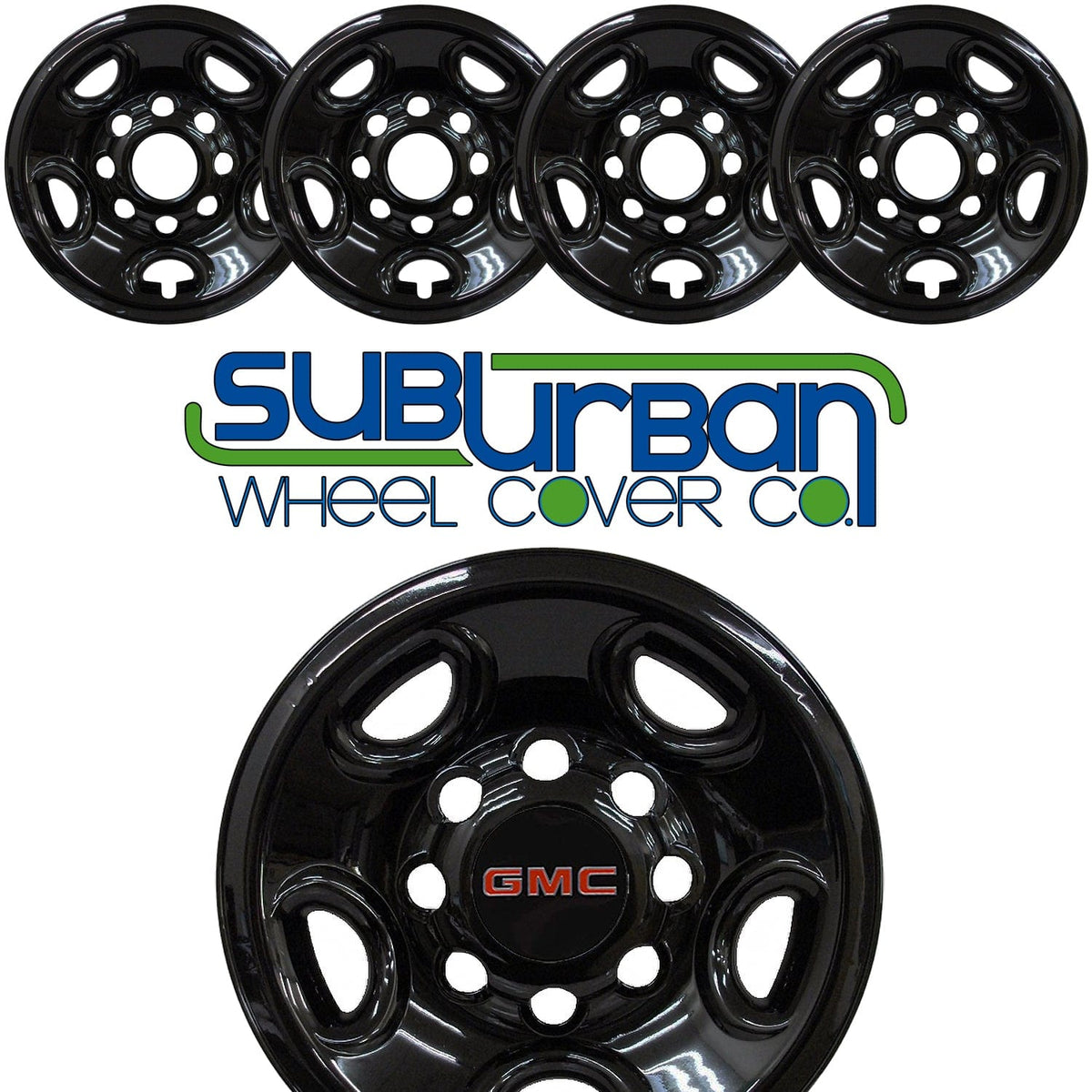 '99-14 GMC Sierra HD 16" Gloss Black Wheel Skins | 617-GB – Suburban ...