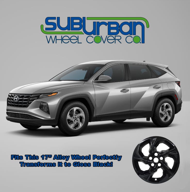 '22-24 Hyundai Tucson SE / SEL 17" Gloss Black Wheel Skins | 7711-GB ...