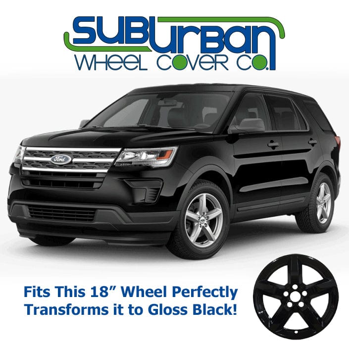 '16-19 Ford Explorer 18" Gloss Black Wheel Skins | 8118-GB – Suburban ...