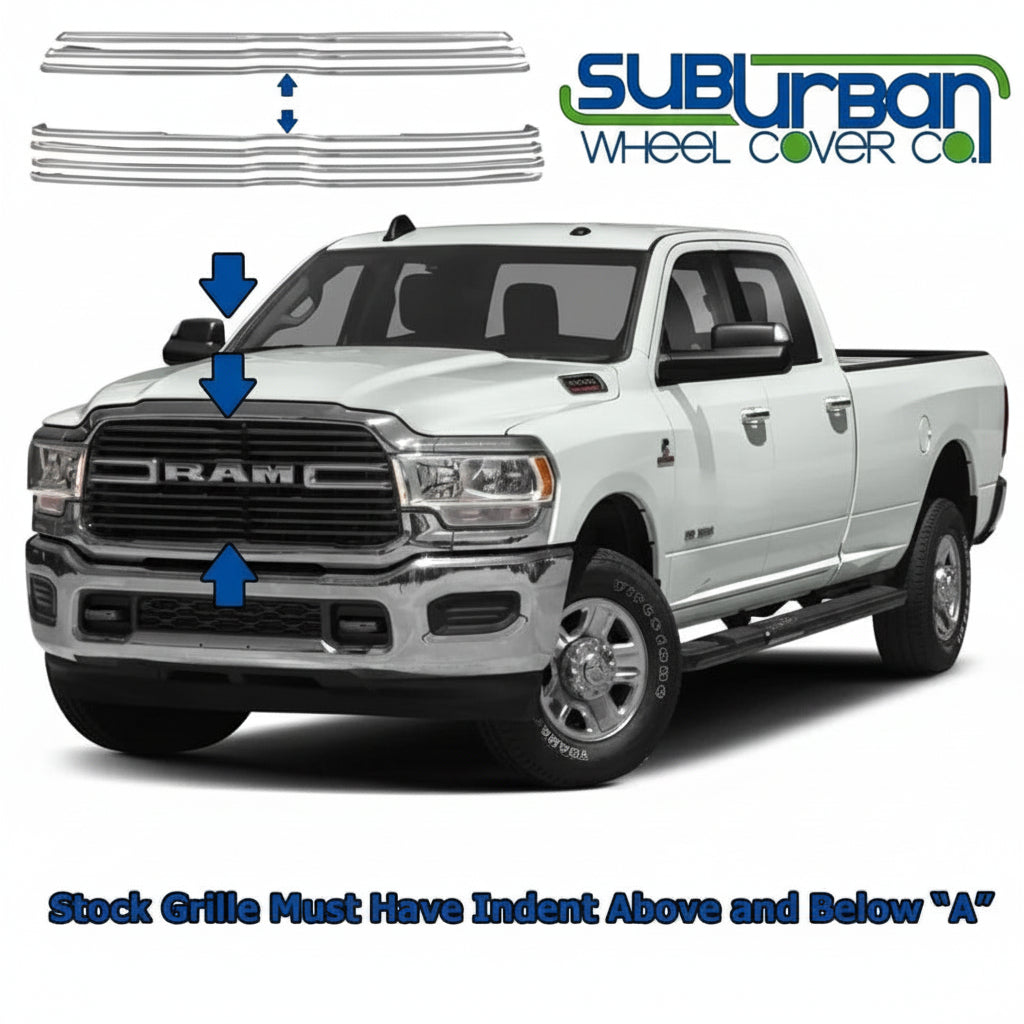 '19-21 Ram 2500 / 3500 Chrome Grille Insert / Overlay | GI/170 ...
