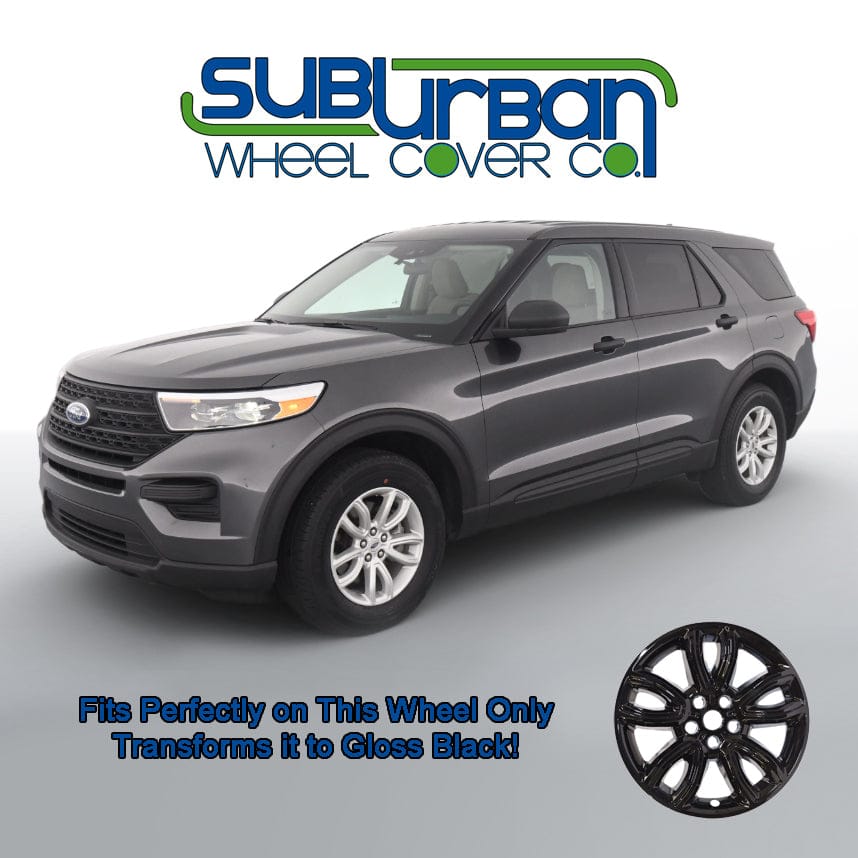 '20-21 Ford Explorer 18" Gloss Black Wheel Skins | IMP-468BLK ...