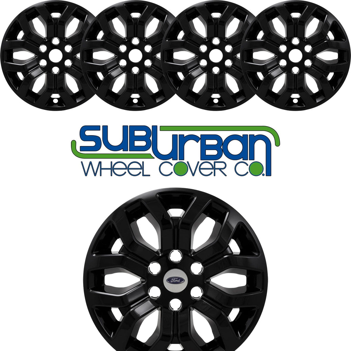 '21-22 Ford F150 18" Gloss Black Wheel Skins | IMP-491BLK – Suburban ...