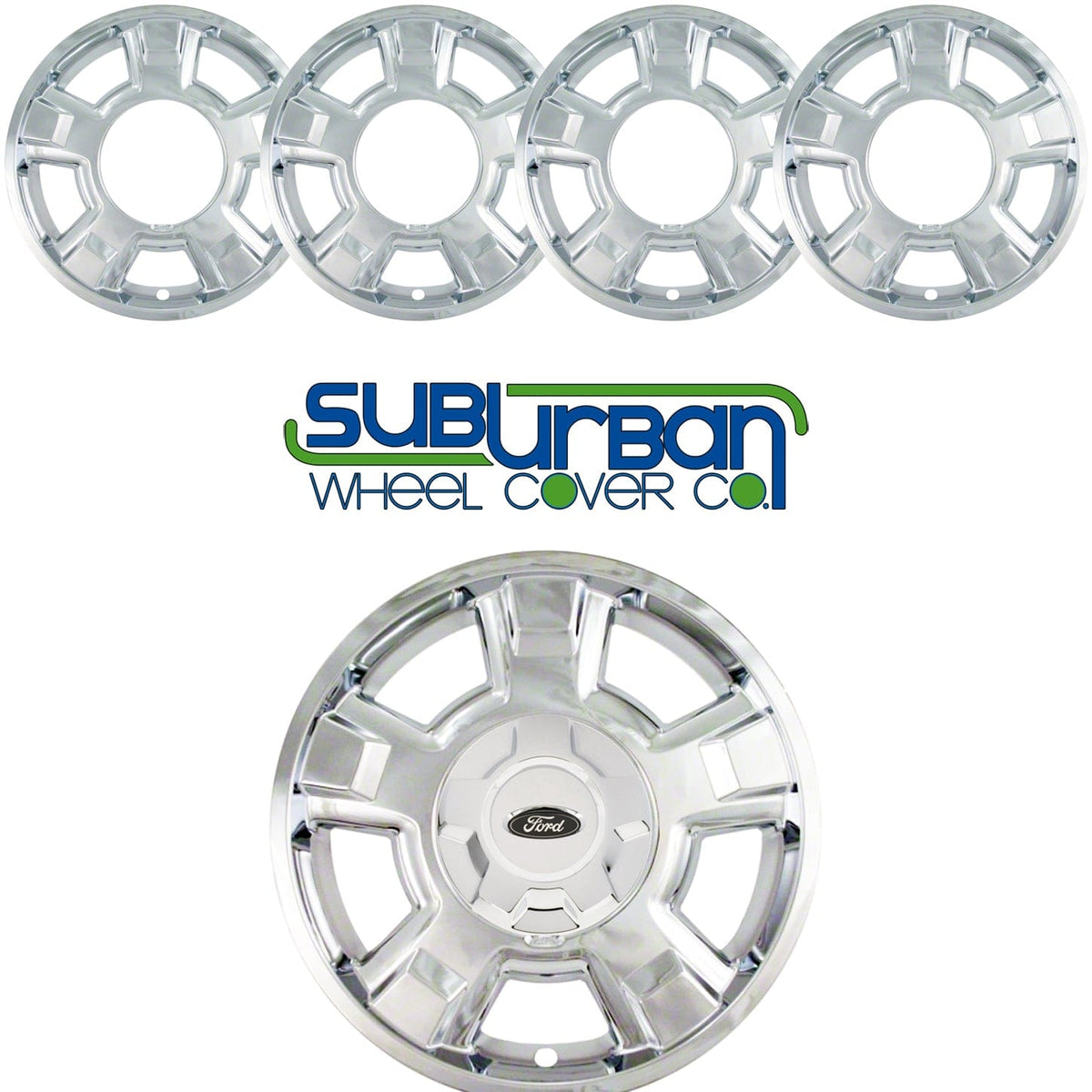 '09-14 Ford F150 XLT 17" Chrome Wheel Skins | IMP-326X – Suburban Wheel ...